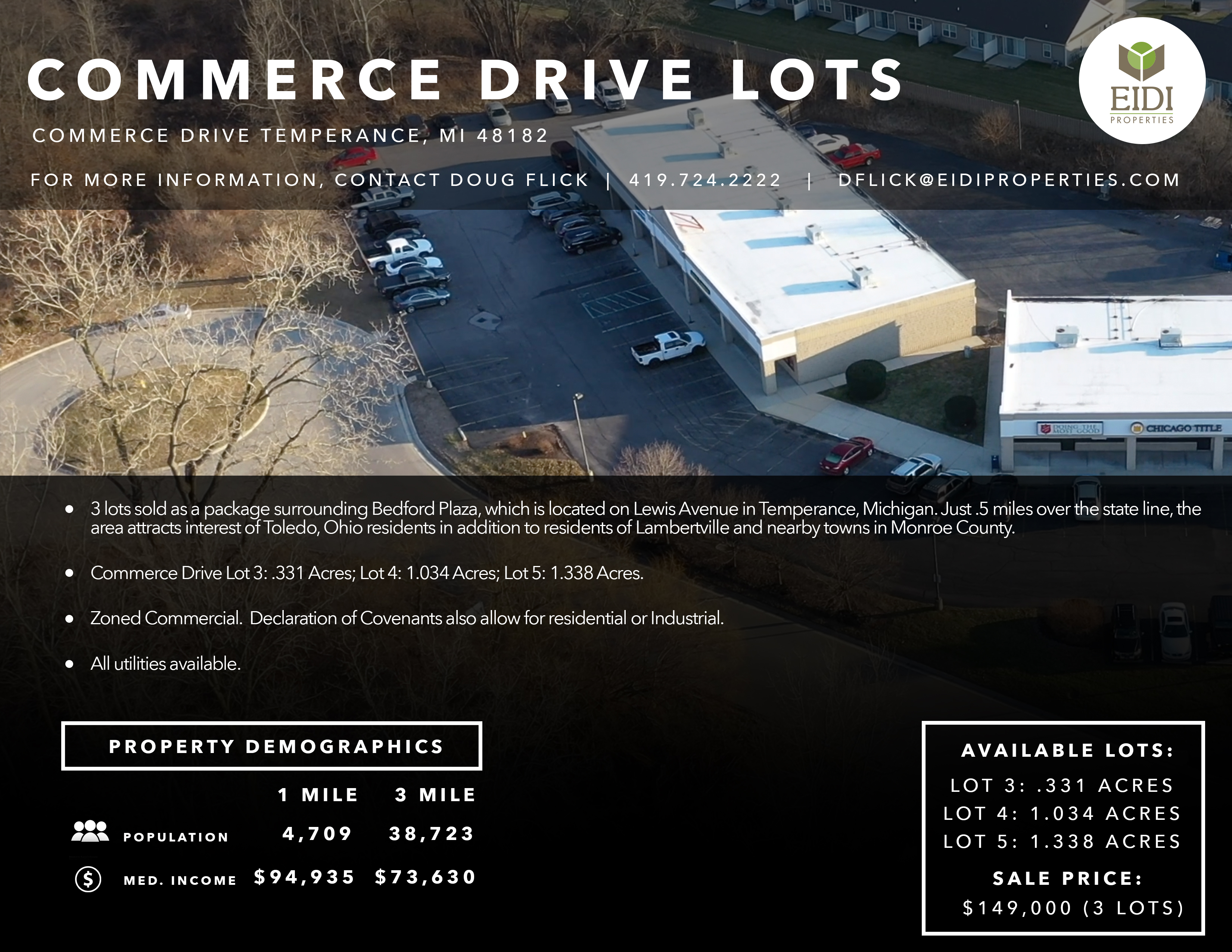 Commerce Drive (3 Lots for Sale) | Eidi Properties